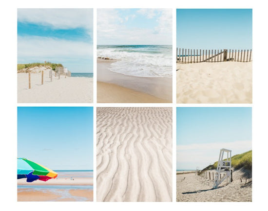 Cape Cod Beach Photographs Set of 6 Prints – Helen Makadia Fine Art